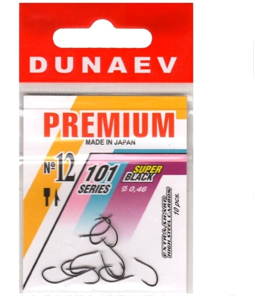 Крючок DUNAEV Premium 101 #12 Ø0.46мм 10шт/уп купить у дистрибьютора Дунаев