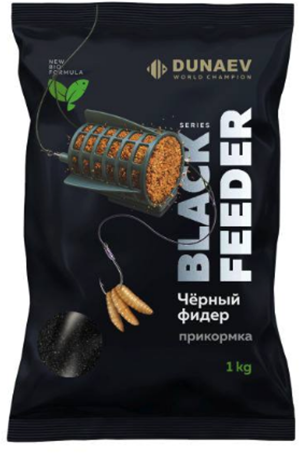 Прикормка DUNAEV Black Series 1кг FEEDER Фидер купить у дистрибьютора Дунаев